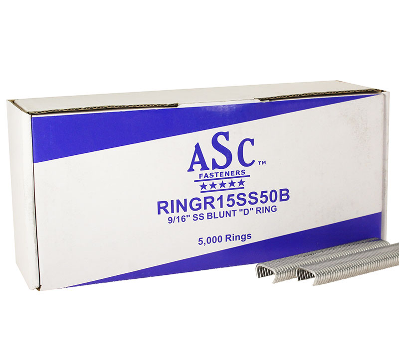 ASC 9/16" Stainless Steel "D" Ring | RINGR15SS50B | For Sale at ASC ...
