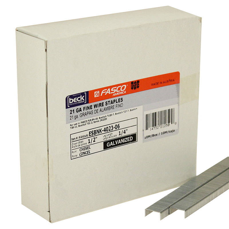 Fasco 1/4" Fine Wire Staple - ESBNK4023-06 - For Sale ...